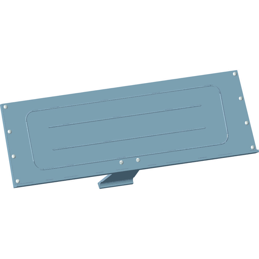 Rear Panel (No Overflow Outlet & Ribs) – Hurd Hobbies