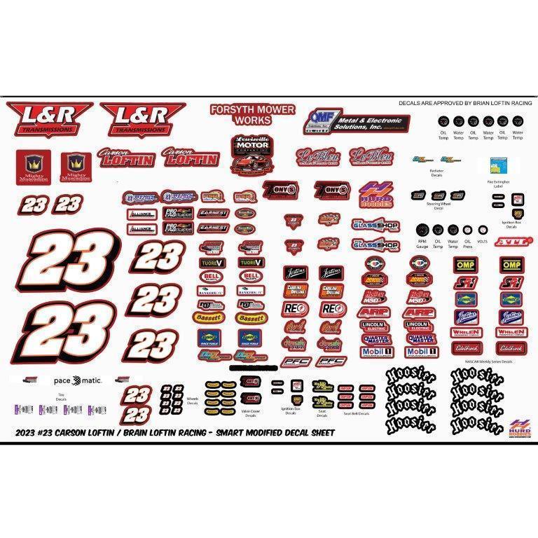 2023 23 Carson Loftin Decal Stickers – Hurd Hobbies